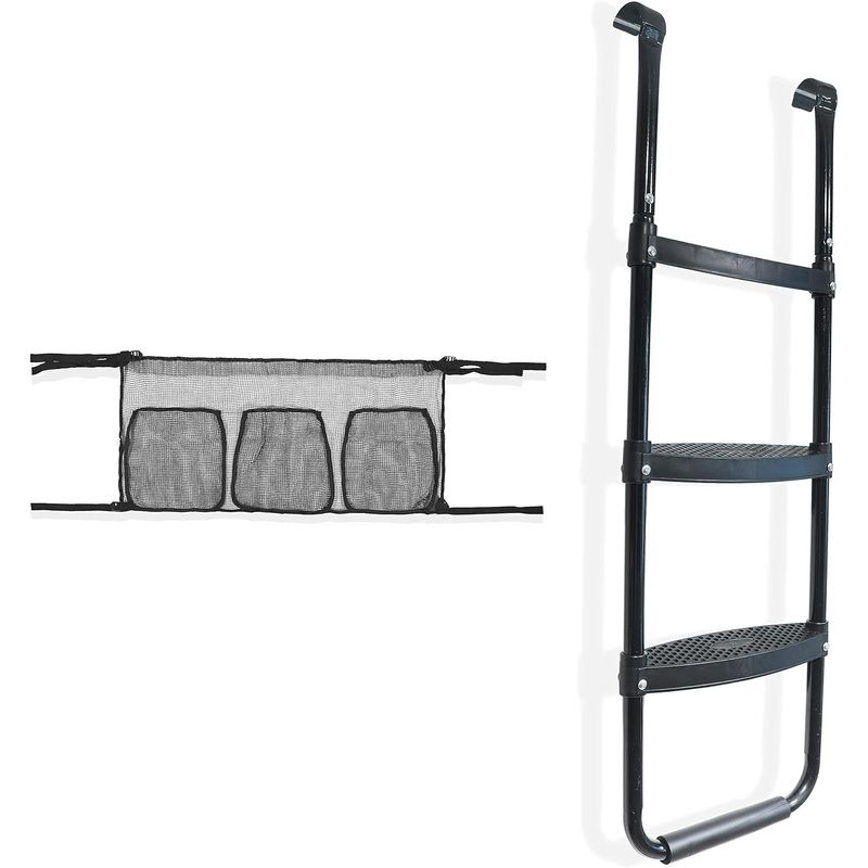 Slip Safety Proof Trampoline Ladder Backyard Outdoor Easy Assemble ...