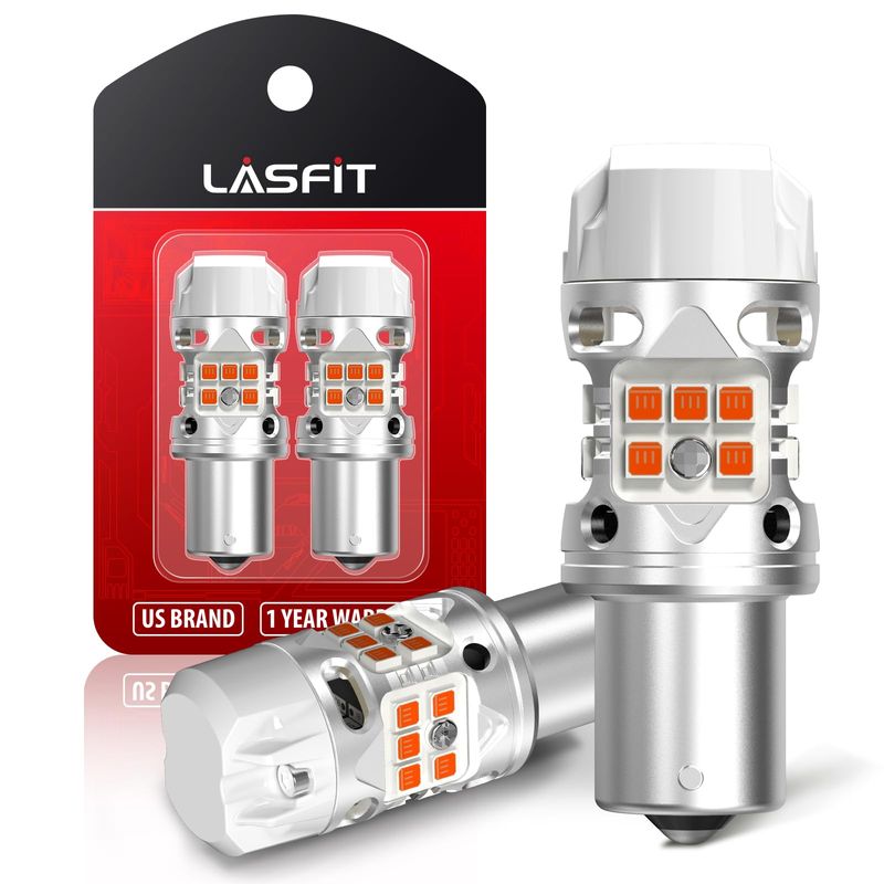LASFIT T3 7507 LED Bulb Amber PY21W BAU15S Canbus Ready Turn Signal ...