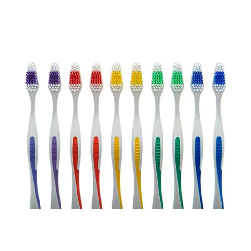 100 Pack Toothbrush Standard Classic Medium Soft Toothbrush Bulk ...