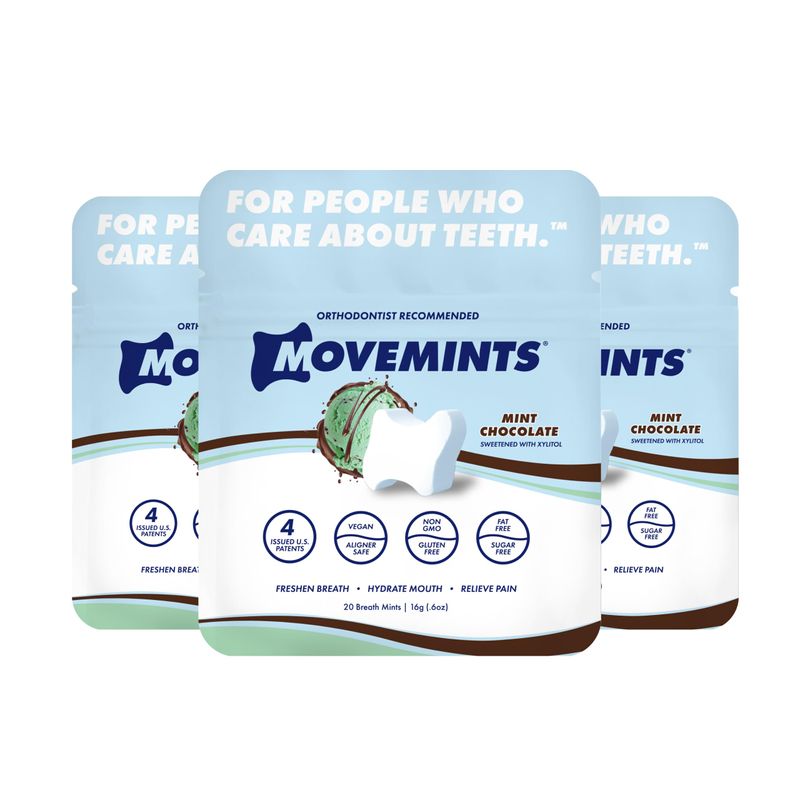 Movemints Clear Aligner Mints - Patented, Edible Alternative to Chewies ...