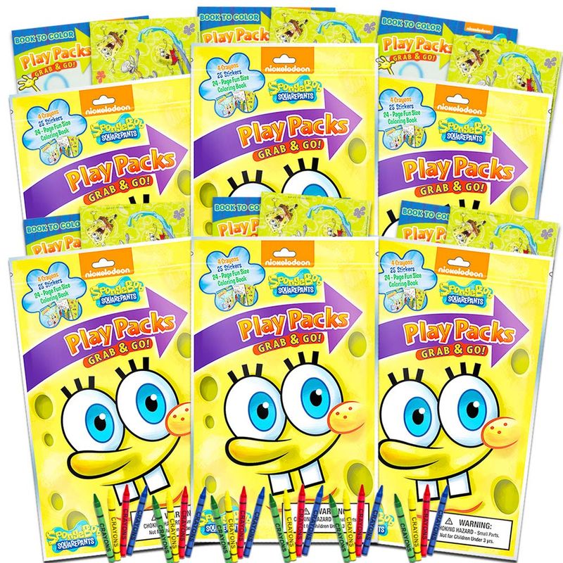 Nickelodeon Spongebob Squarepants Party Favors Pack ~ Bundle of 6 ...