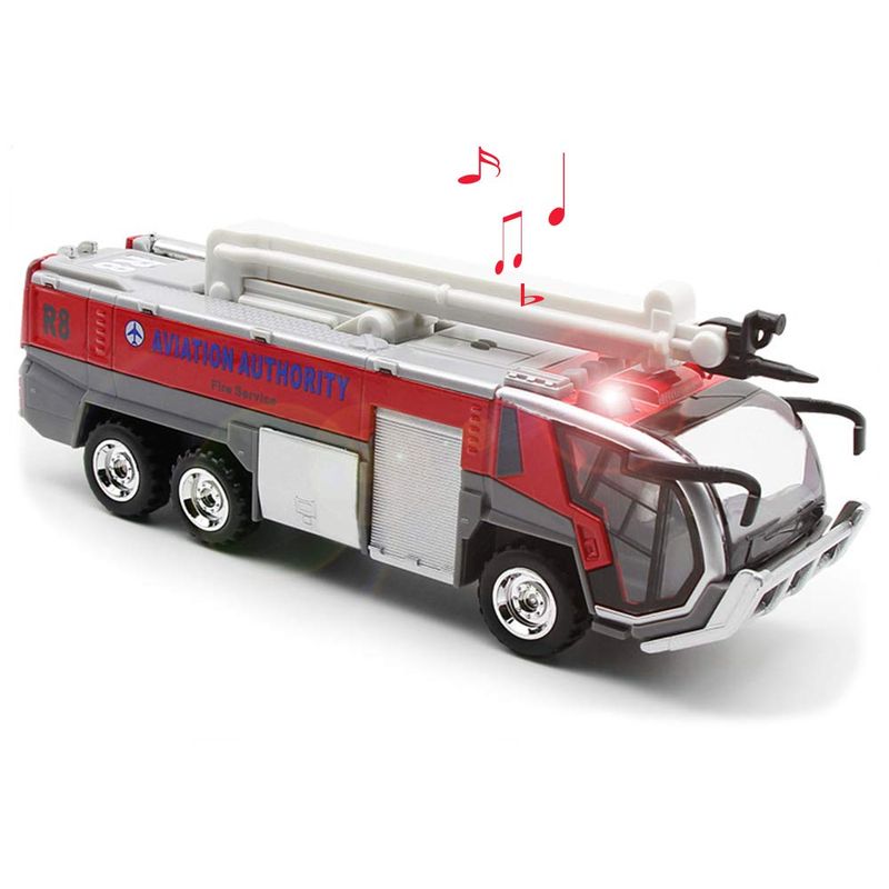 Ailejia Airport Fire Trucks for Boys, Fire Engine Toys Diecast Fire ...