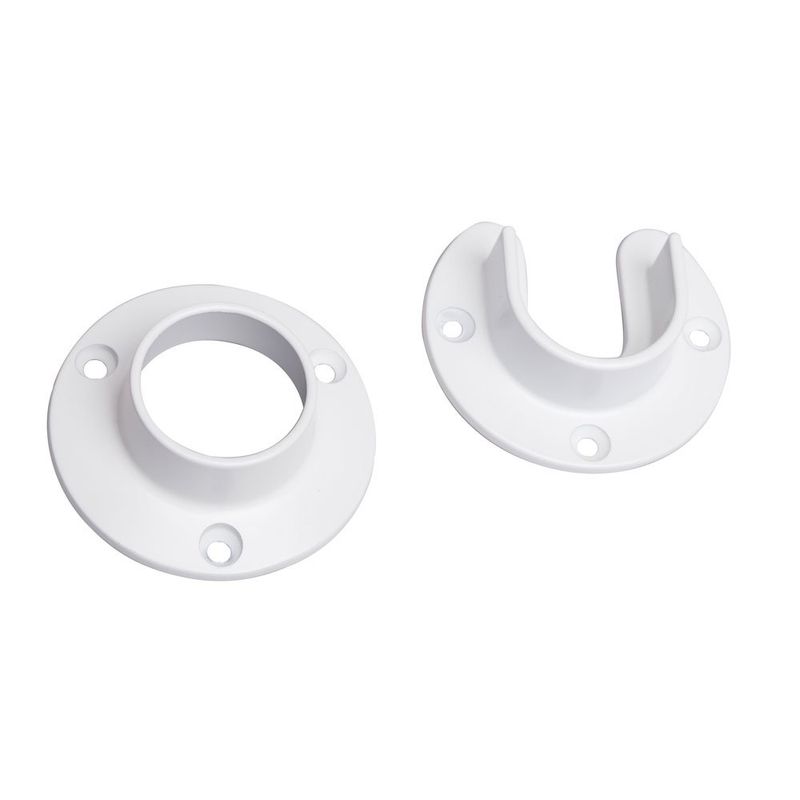 Closet Pro HD CD-0010-WT Heavy Duty Closet Pole Sockets, White ...