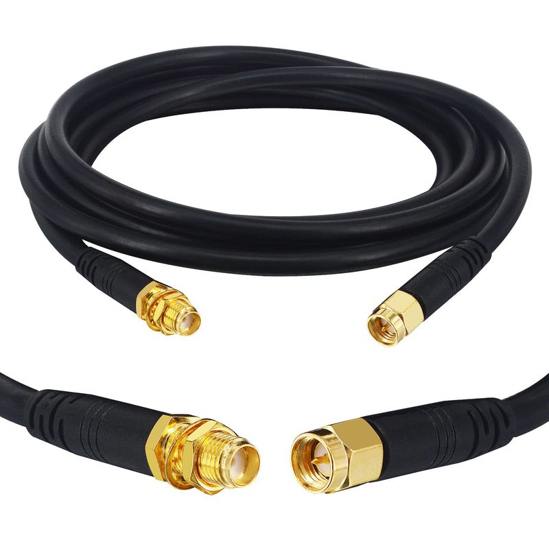 BOOBRIE Antenna Cable Molded Coaxial SMA Cable SMAP-SMAJ Connector RG58 ...