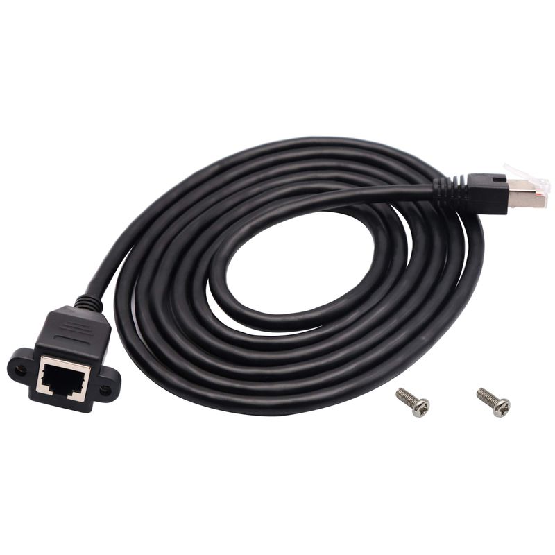 AAOTOKK RJ45 Network Ethernet Cable Female to Male Cat 6 Shielded ...