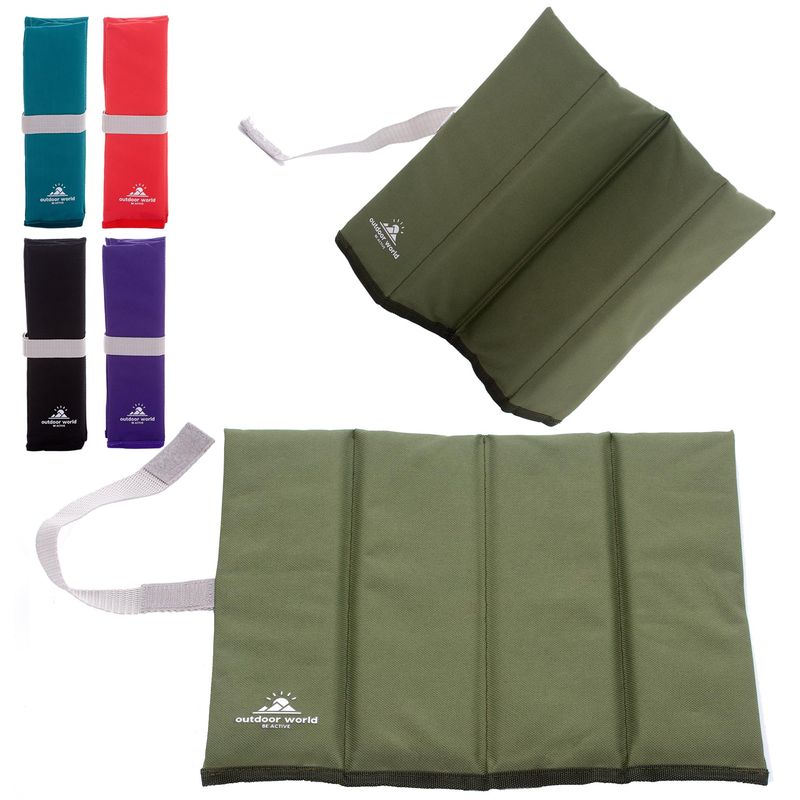 Outdoor World Folding Sit Mat - Portable Seat Pad - Lightweight Sitting ...