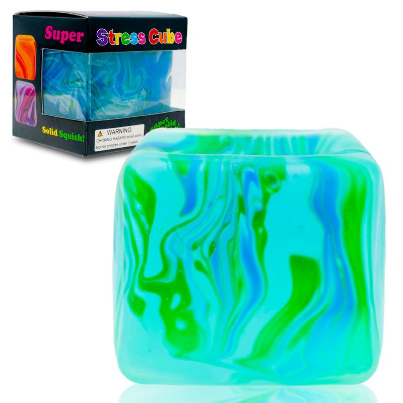 Fidget Toys Squishy Stress Cube, Stress Balls for Kids Adults Squishies ...