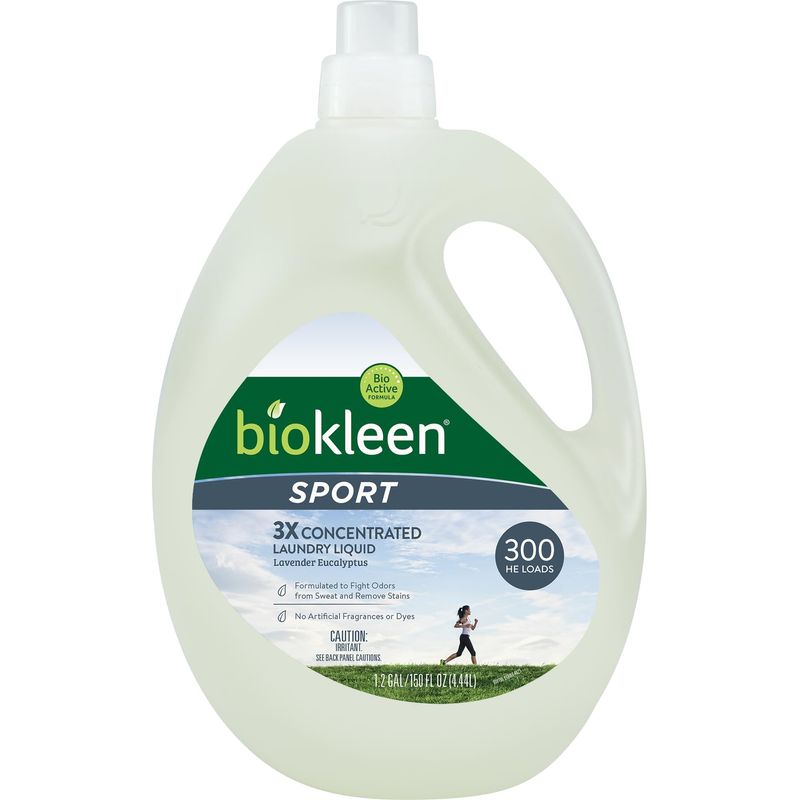 Biokleen Natural Sport Concentrated Laundry Detergent 300 Loads ...