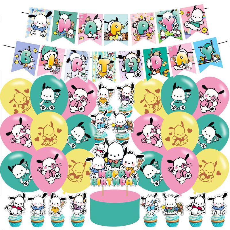 Pochacco Themed Birthday Party Supplies,Kawaii Pochacco Balloons ...