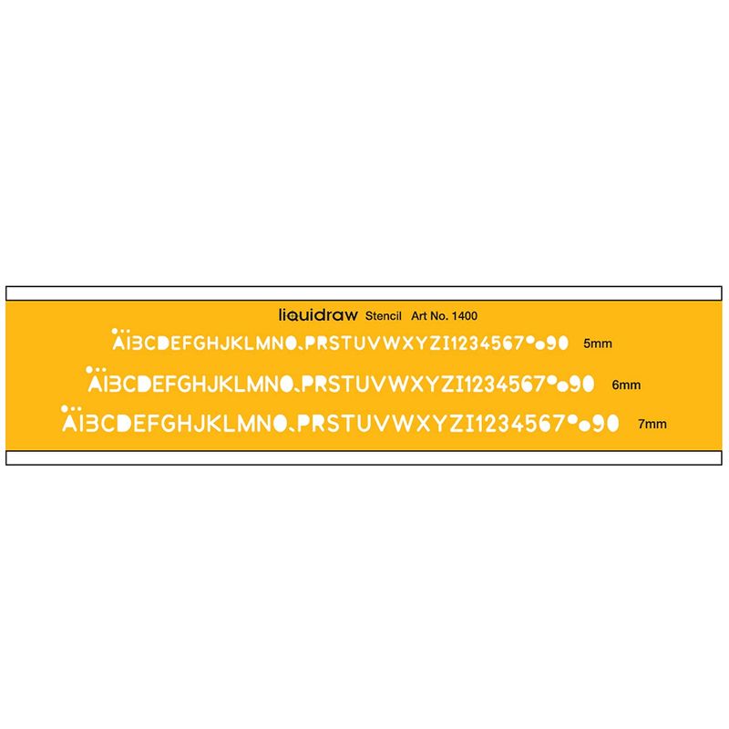 Liquidraw Lettering Stencils for Crafts English Stencil Alphabet Number ...