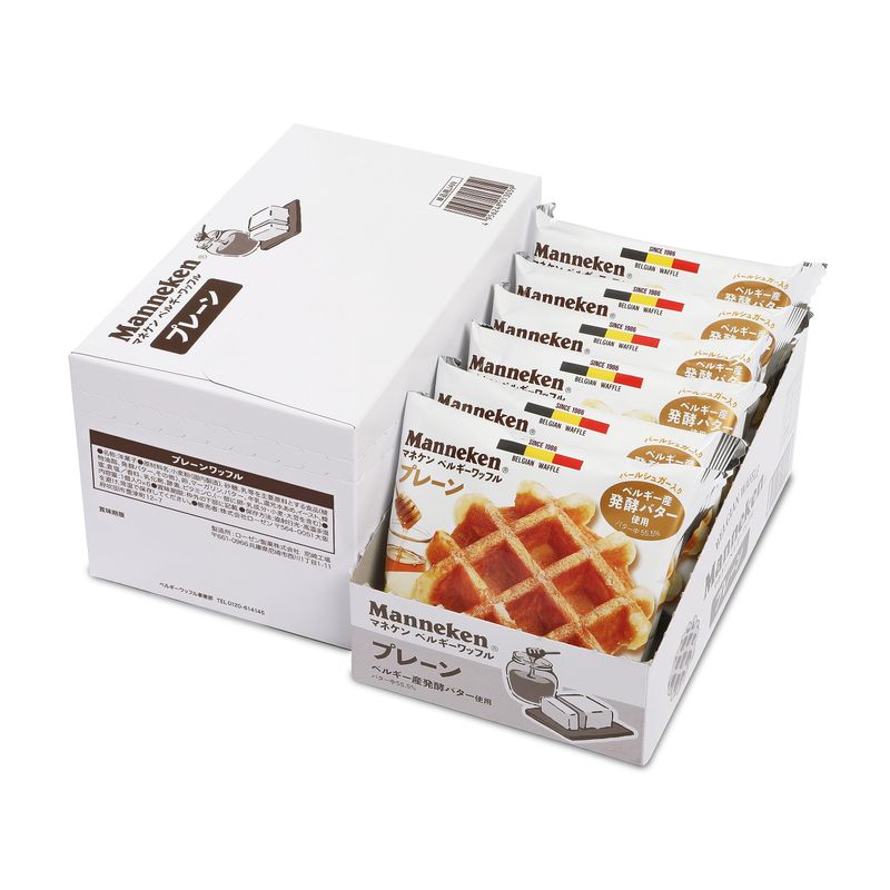 Maneken Belgian Waffle, Plain Waffle, Pack of 6, Snacks, Individual ...