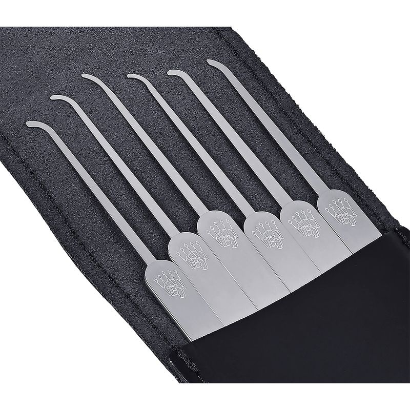 MULTIPICK Elite 6 Hook Lock Picking Set [6 Pieces | 0.5 mm] Lock Pick Tool, Lock Picks Including ...