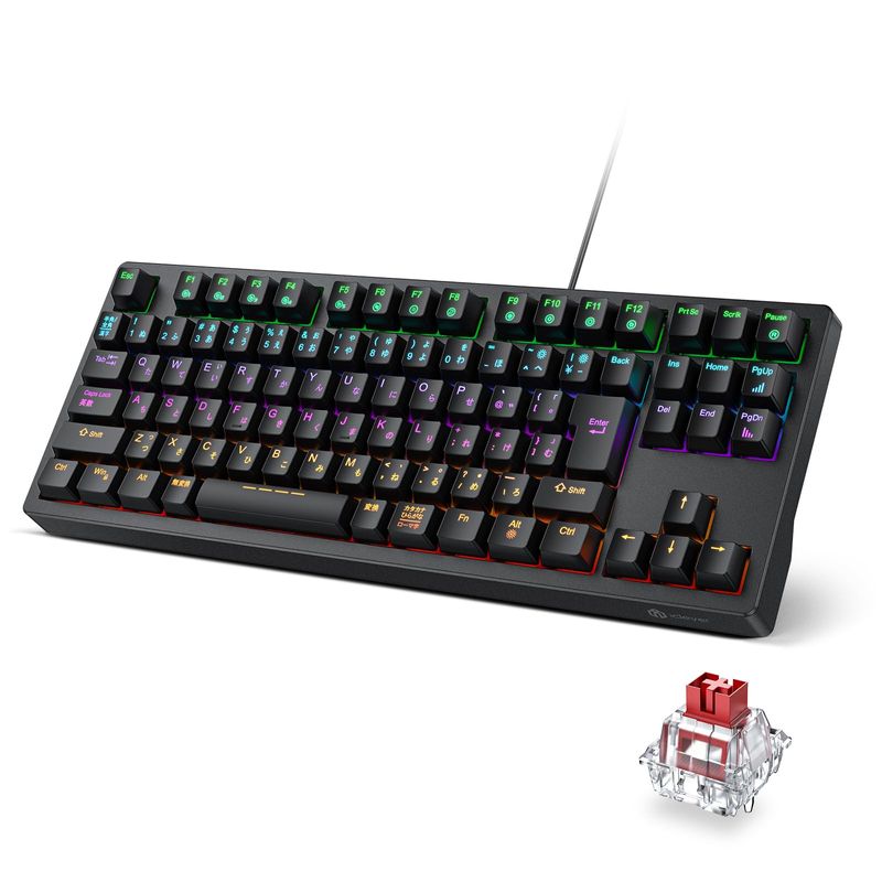 iClever G06 Gaming Keyboard, Numeric Keyboard, Red Axis, Mechanical ...