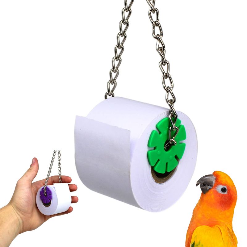 Bonka Bird Toys 2310 Mini Shred Roller Bird Toy Paper Roll Chew Hanging ...