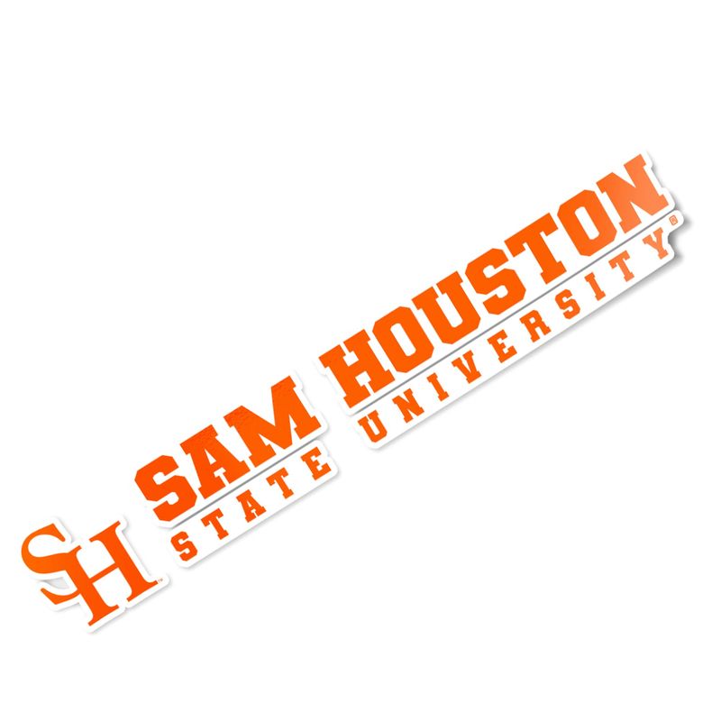 Sam Houston State University SHSU Bearkats Name Logo Vinyl Decal Laptop ...