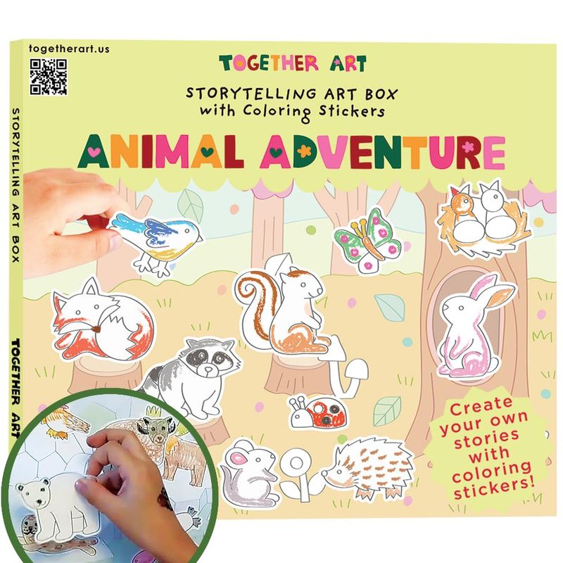 Together Art Animal Adventure Storytelling Art Box – 7 Backgrounds & 9 ...