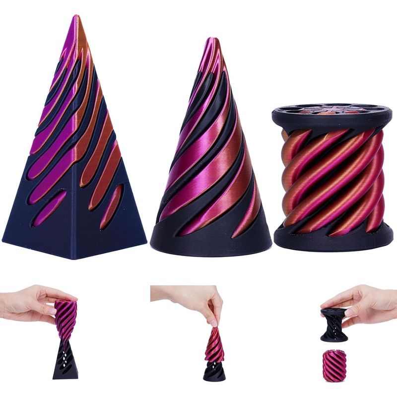 TIMCHESS 3 Pcs Impossible Pyramid Passthrough Sculpture, 2024 Latest ...