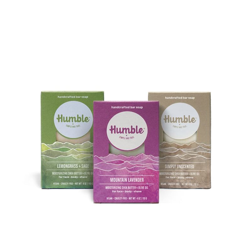 HUMBLE BRANDS Handcrafted Bar Soap, Organic Cold Processed Soap Bars ...