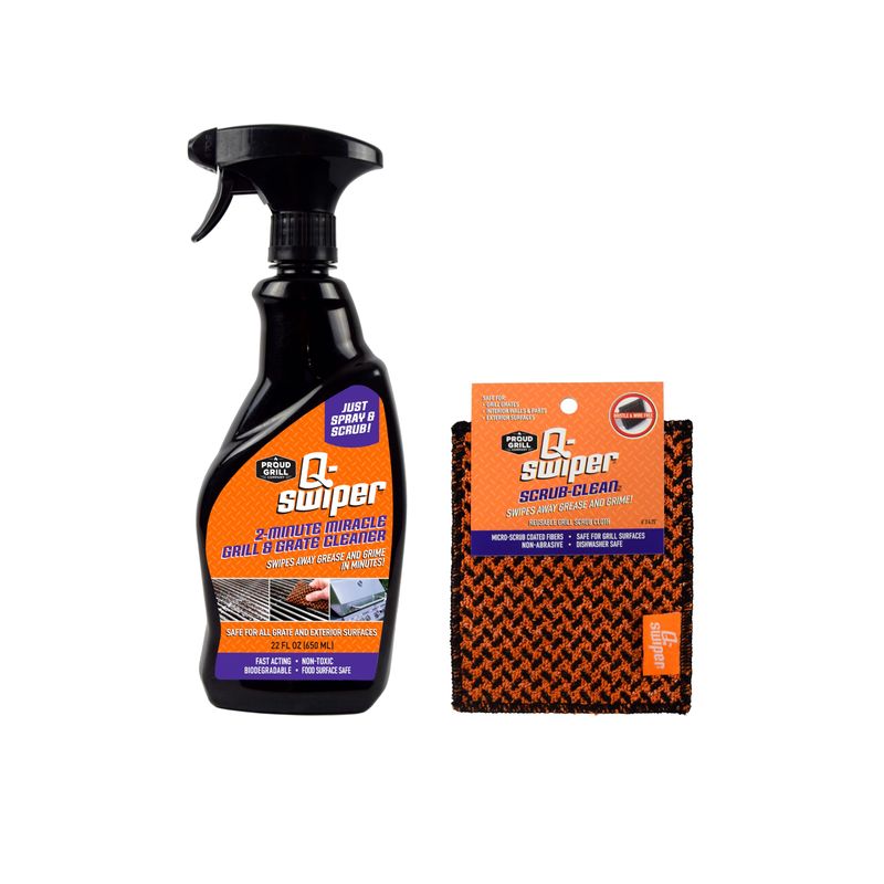 Q-Swiper 2-Minute Miracle Grill & Grate Cleaner | Fast-Acting and Non ...