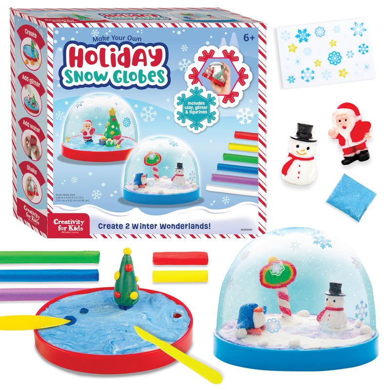 Creativity for Kids Make Your Own Holiday Snow Globes - Christmas Gifts ...