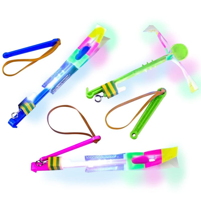 ArtCreativity Light-Up Slingshot Dragonfly for Kids, Set of 12, LED ...