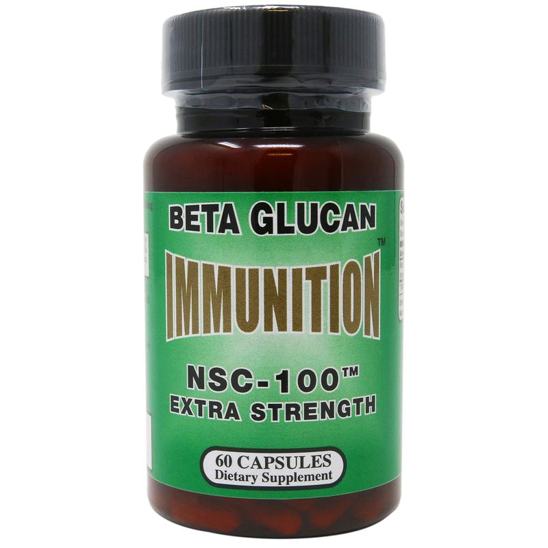 Immunition NSC 100 Beta Glucan Extra Strength 10 Milligrams 60 Capsules ...
