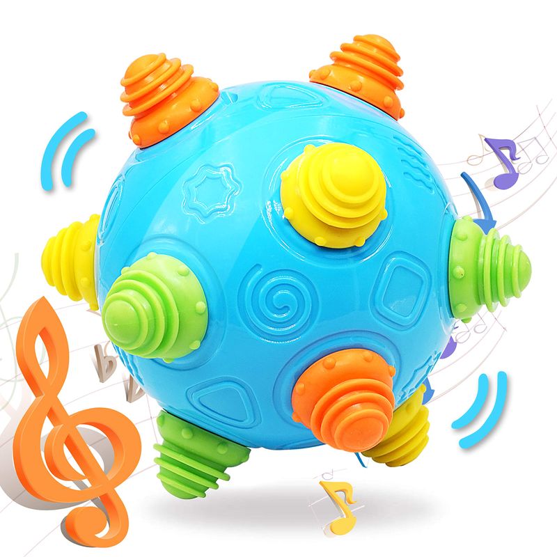 VANLINNY Toddlers Baby Music Shake Ball Toy Bumble Ball for Babies ...