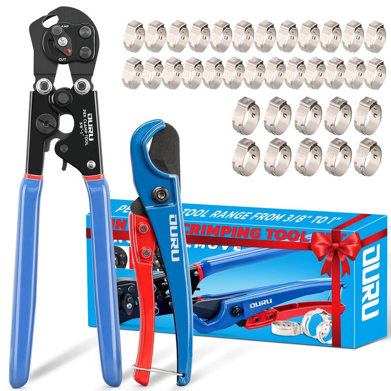 OURU 2 IN 1 Pex Crimping Tool Cinch and Remove Combo Function Pex Pipe ...