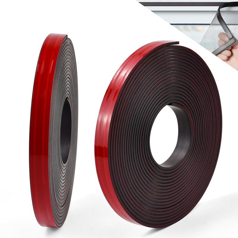 BUZIFU Magnetic Tape Self Adhesive Set A and B in 5m Rolls Each Sticky ...