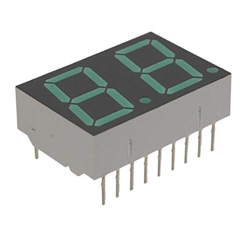 AGILENT TECHNOLOGIES HDSP-5623 Character LED Display Module Green 7-Segment 2 Character Common ...