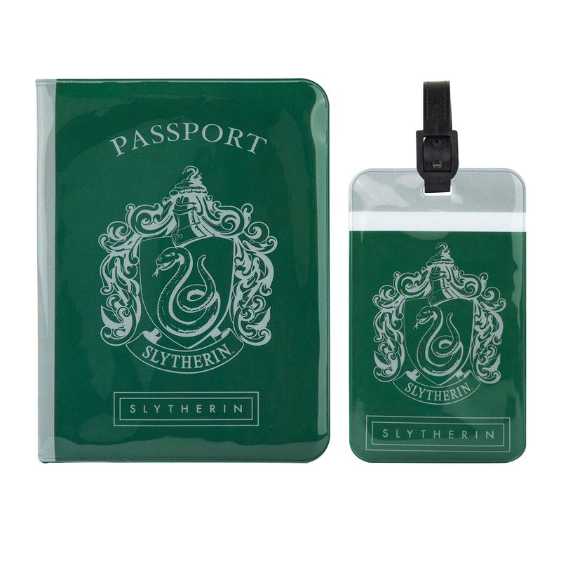Cinereplicas Harry Potter - Set of Tag & Passport Cover Slytherin ...