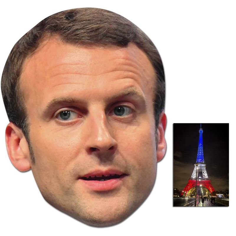 BundleZ-4-FanZ Mask Pack - Emmanuel Macron French Politician 2D Card ...