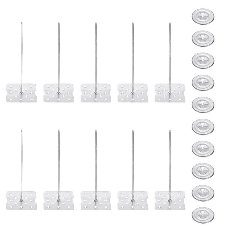 PATIKIL 60mm Perforated Insulation Pins with Round Washer,100 Sets 2in ...