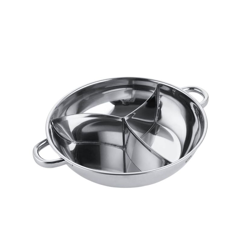 Sariny Two-Handed Pot, Divided Shabu-Shabu Pot, 3 Serving Pot, S Shape ...