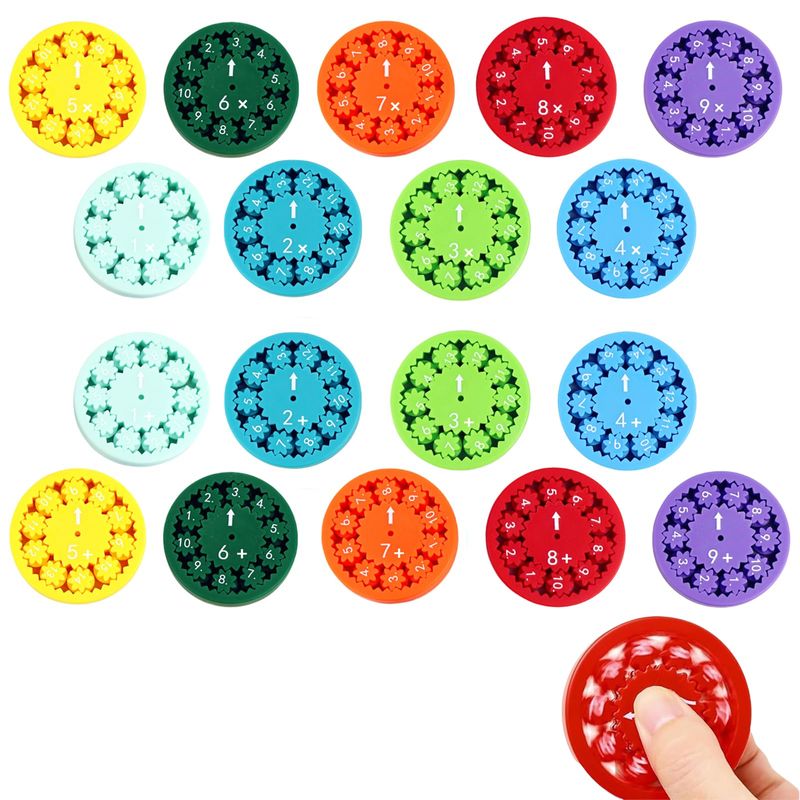 COSORO 18pcs Math Fidget Spinners Math Fidget Toys for Kids,Math Fact ...