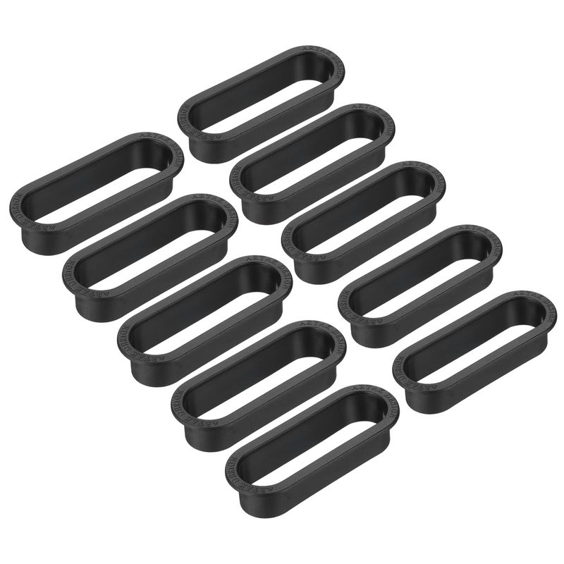 PATIKIL 4 Inch Oval Desk Grommet, 10 Pack Plastic Wire Hole Storage ...