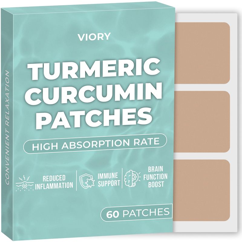 Turmeric Curcumin Patches (Pack of 60) - 100% Natural Patch for Women ...