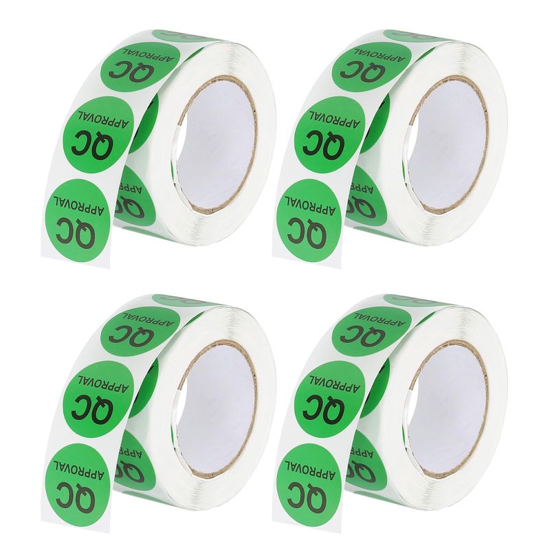 PATIKIL 1" QC Approval Labels, 4 Roll/2000 Pcs Inventory Quality ...