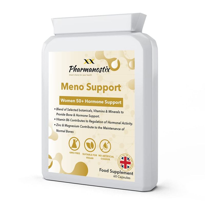 Meno-Support Women 50+ Bone and Hormone Support 60 Capsules - Botanical ...