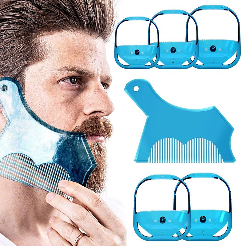 Linkidea Beard Shaping & Styling Tool with Comb Beard Guide Shaper ...
