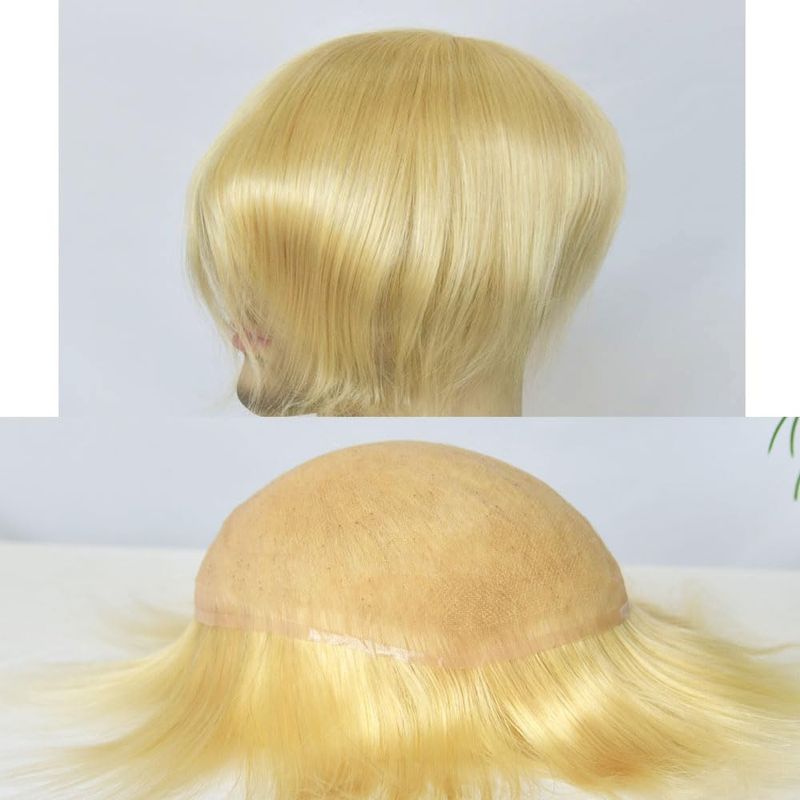 Teraman Toupee for Men Full Lace Base European Virgin Human Hair ...