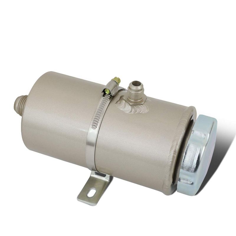 DNA MOTORING TANK-PS-005 Aluminum Power Steering Fluid Reservoir Can w/Cap Universal Fit ...
