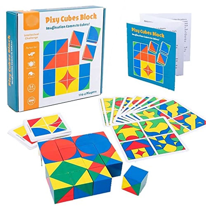 Ms.0 Pixie Cube Blocks, Matching Patterns, Puzzle, Stacking, Montessori ...