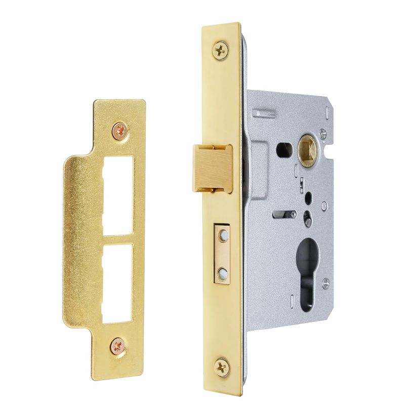 DIDA® Polished Brass Euro Barrel Sashlock 65mm, Euro Sash Lock for ...