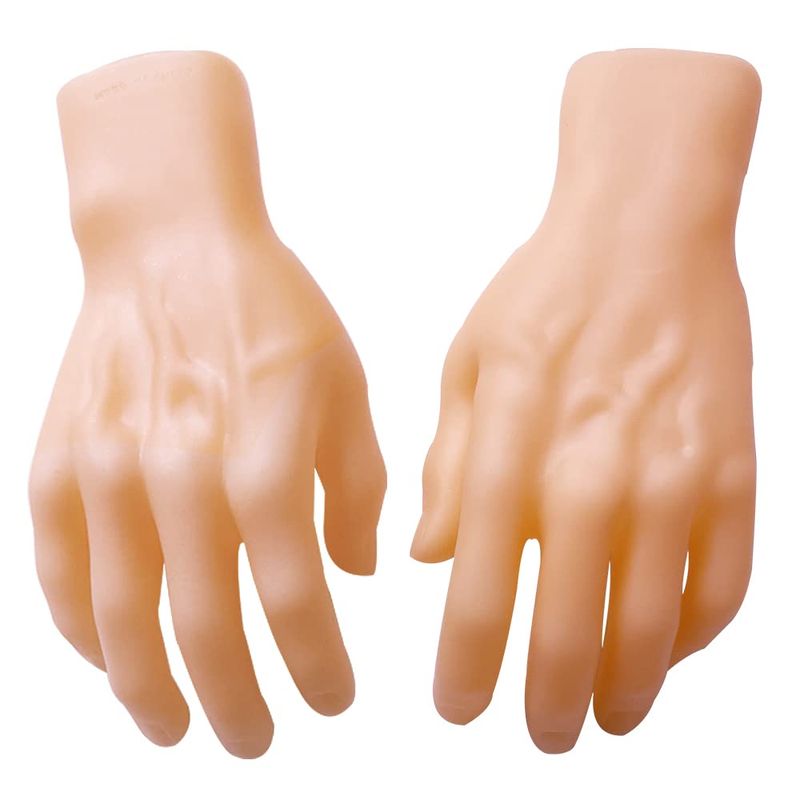 Medou 2 Pieces Spooky Halloween Decoration Realistic Hands, Fake Human ...