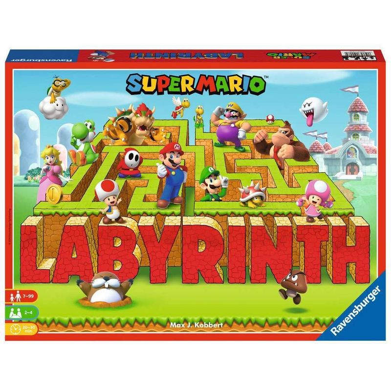 Ravensburger Super Mario Labyrinth - Engaging Family Board Game | Fun ...