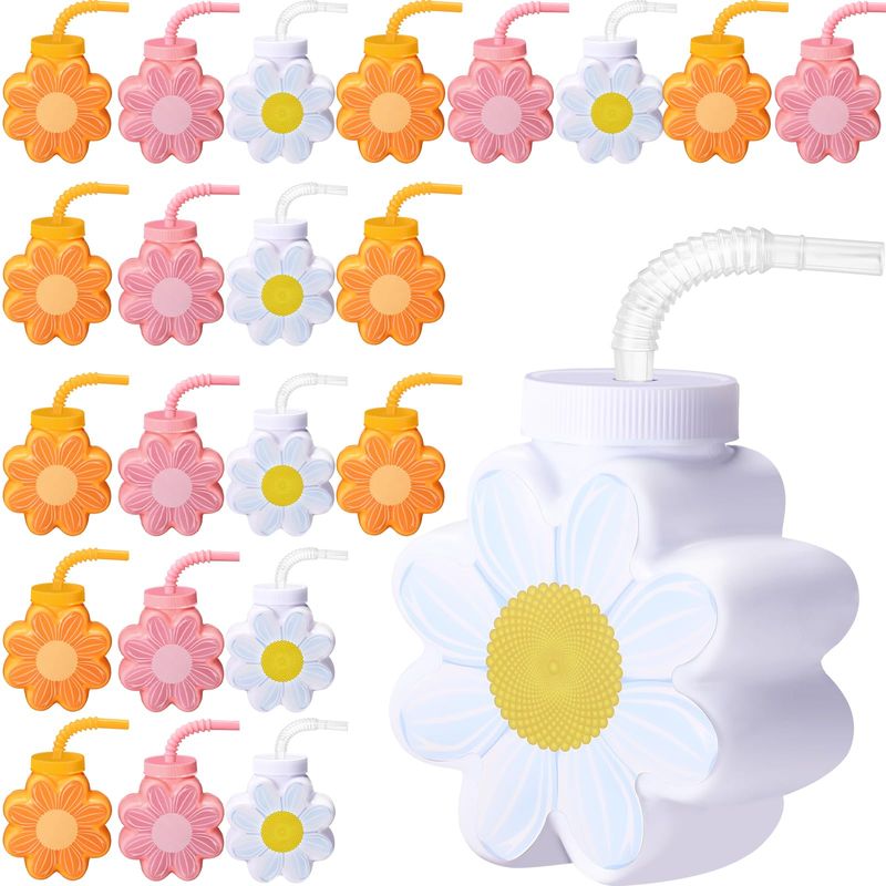 Domensi 24 Pcs Daisy Themed Party Favor Gift Supplies Daisy Flower Cups ...