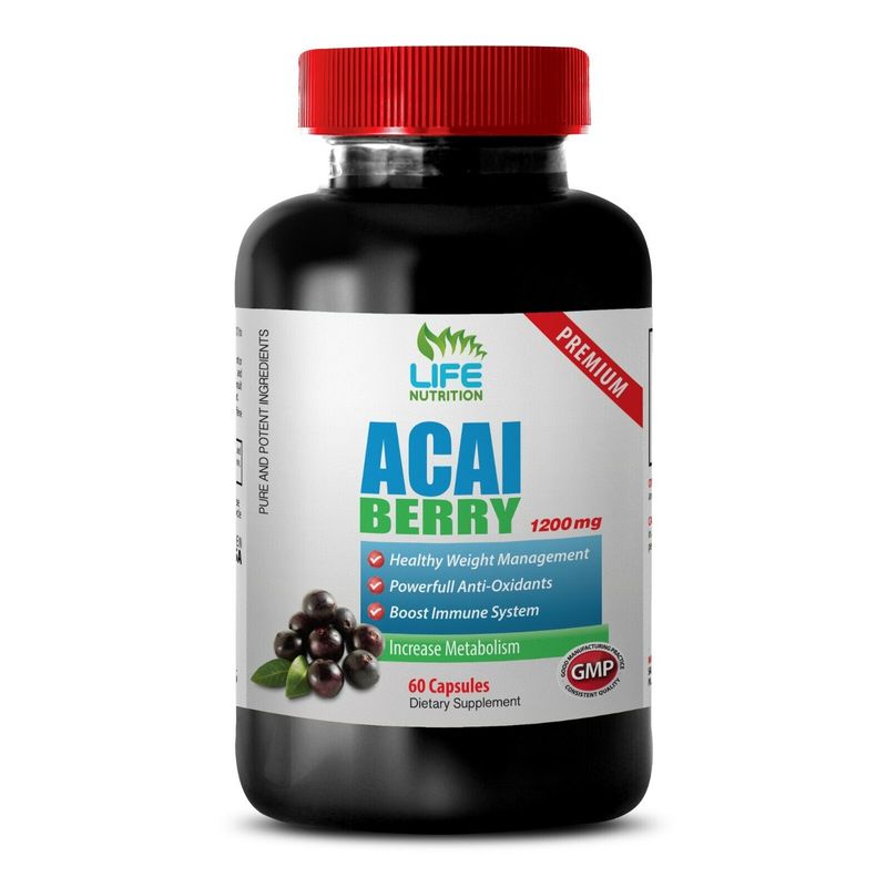 Brain Supplement - Acai Fruit 4:1 Extract 1200mg - Acai Fruit Cleanse ...
