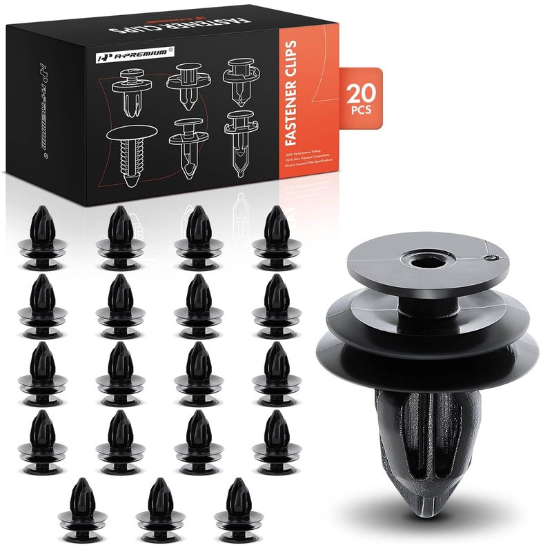 A-Premium 20PCS Nylon Rear Bumper Garnish Retainer Reflector Panel Clip ...