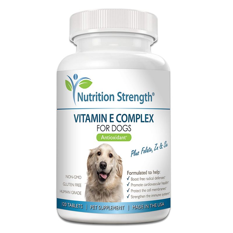 Nutrition Strength Vitamin E for Dogs, Promote Cardiovascular Health ...